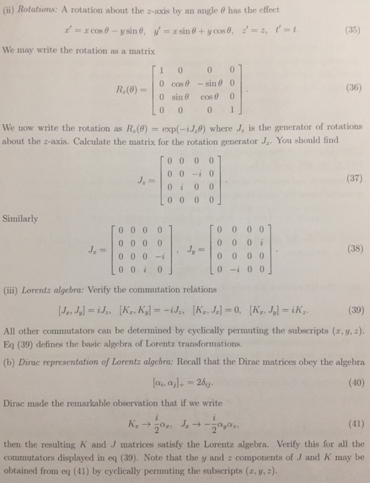 Boosts: In special relativity 101 we learn that a | Chegg.com