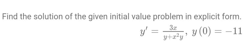 Solved Find the solution of the given initial value problem | Chegg.com