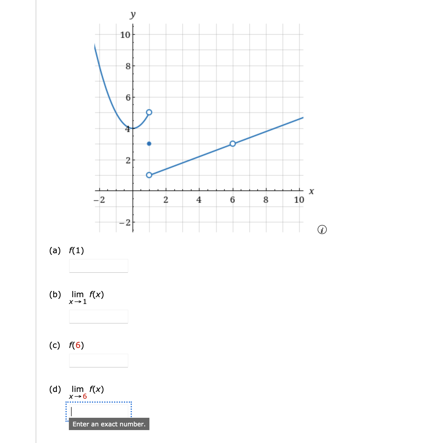 Solved limx→1f(x) | Chegg.com