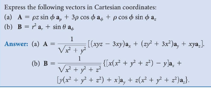 Solved Express the following vectors in Cartesian | Chegg.com