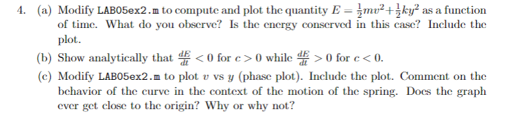 Solved (a) Modify LAB05ex2.m to compute and plot the | Chegg.com