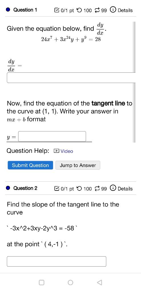 Solved Given the equation below, find dxdy. 24x7+3x24y+y9=28 | Chegg.com