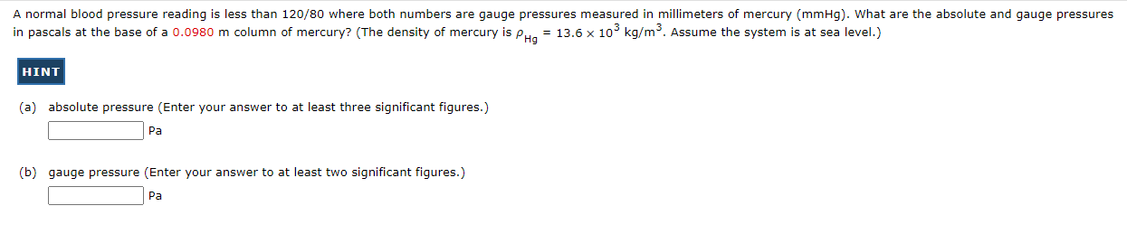 Solved A normal blood pressure reading is less than 120/80 | Chegg.com