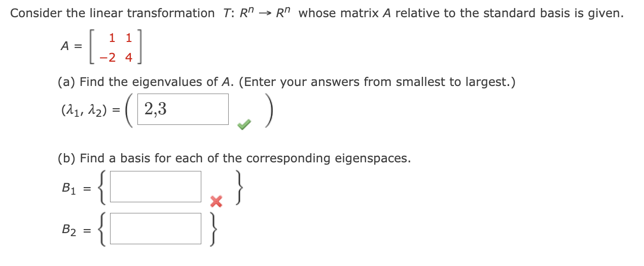 Solved onsider the linear transformation T:Rn→Rn whose | Chegg.com