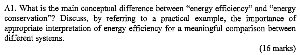 Solved A1. What is the main conceptual difference between | Chegg.com