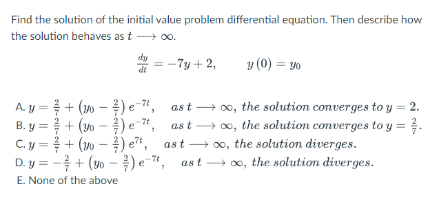 Solved Find the solution of the initial value problem | Chegg.com