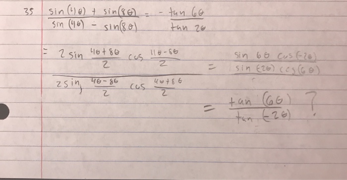 Solved Can someone show me how you get to the tan 6 theta in | Chegg.com