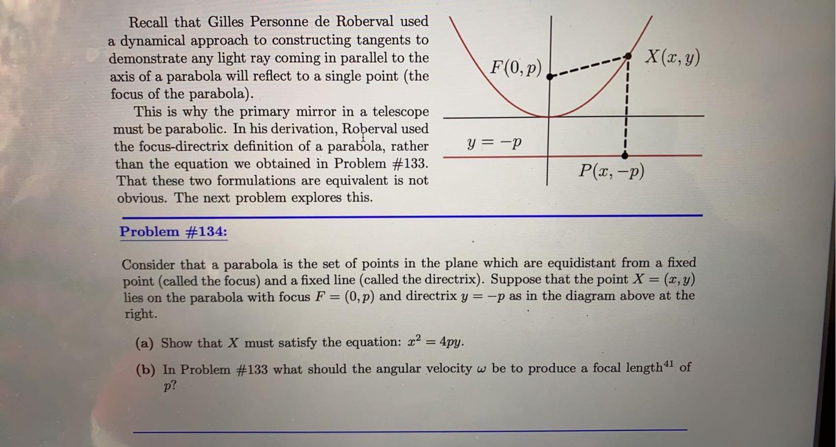 Solved F(0,p) X(x,y) Recall that Gilles Personne de Roberval | Chegg.com