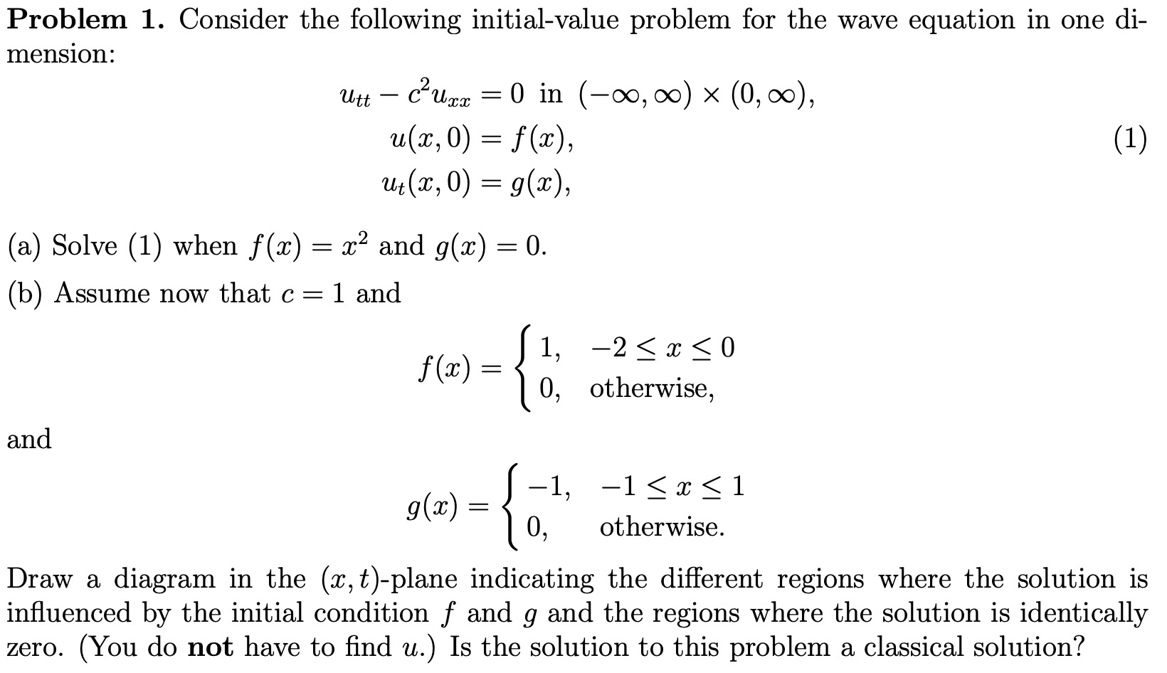 Solved please do both parts. ﻿Problem 1. ﻿Consider the | Chegg.com