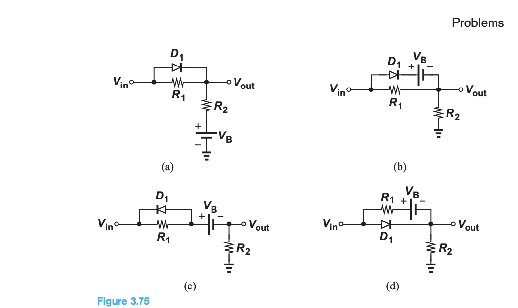 Solved 3.26. Plot the currents flowing through R1 and D1 as | Chegg.com