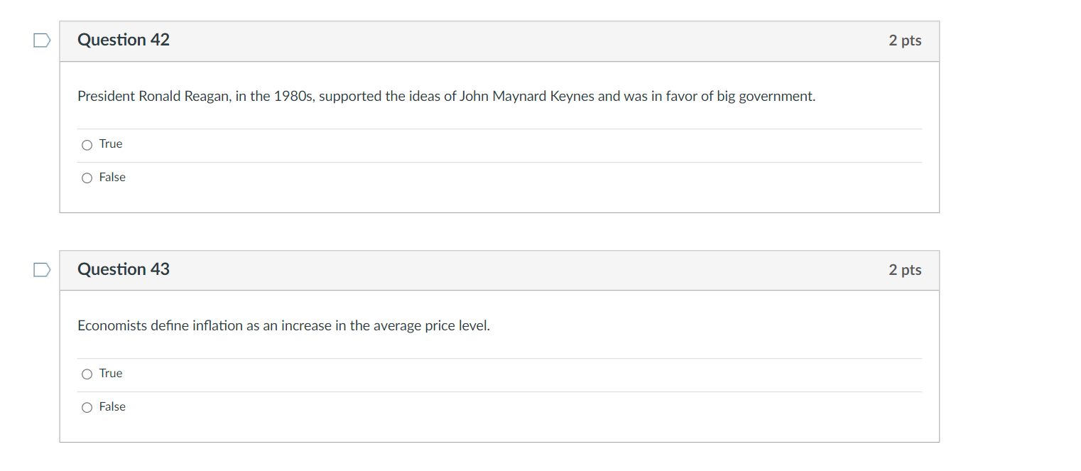 Solved President Ronald Reagan, in the 1980s, supported the | Chegg.com