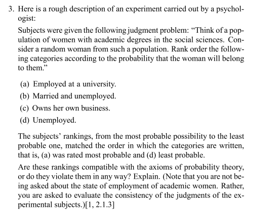 Solved Here is a rough description of an experiment carried | Chegg.com