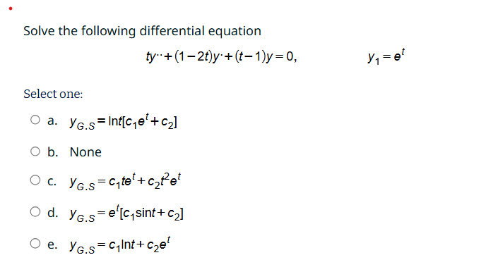 Solved Solve the following differential | Chegg.com