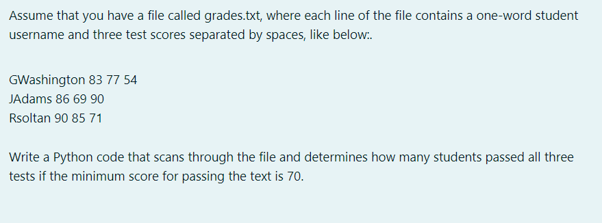 Solved It's a Python program Pls type out the code in format | Chegg.com