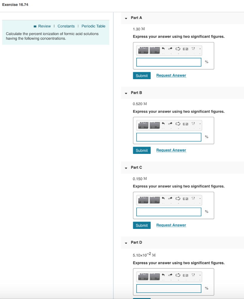 Solved Exercise 16.74 Part A ReviewI Constants Periodic | Chegg.com