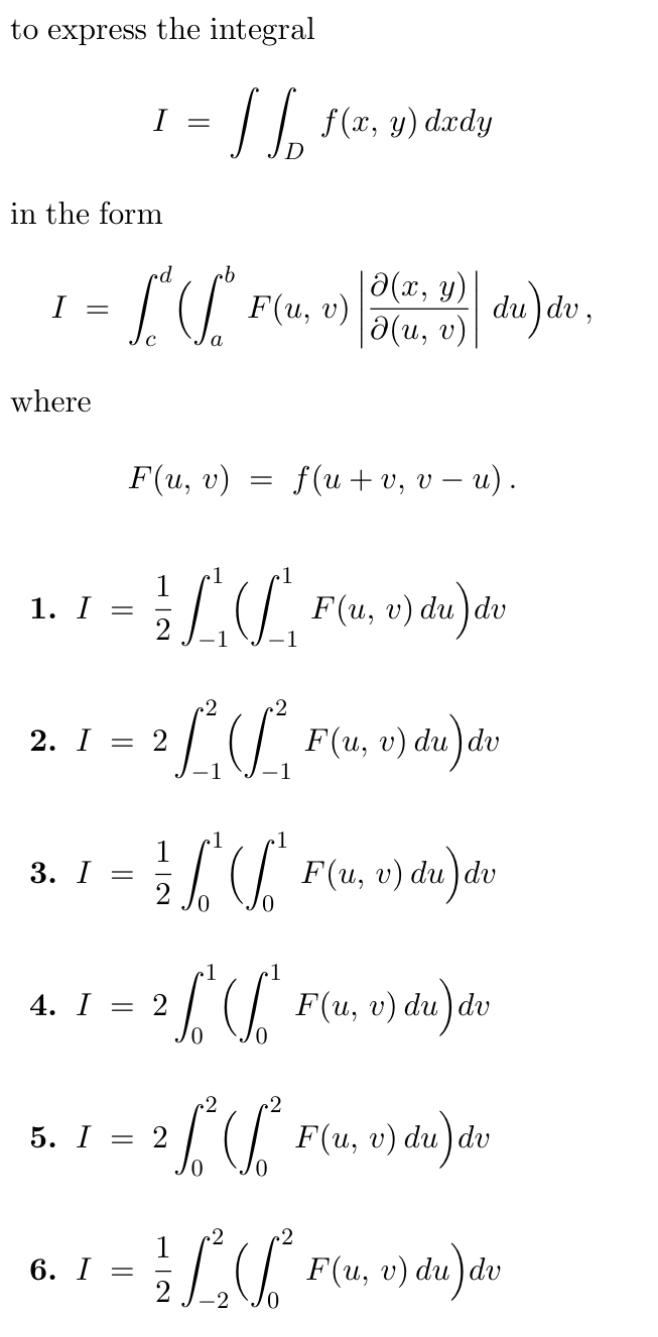 Solved When D is the square with vertices | Chegg.com