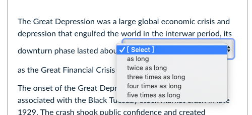 The Great Depression was a large global economic | Chegg.com