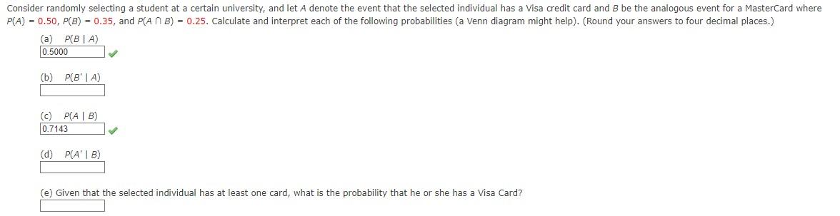 Solved Consider randomly selecting a student at a certain | Chegg.com