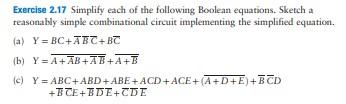 Solved Y=AC+AˉBˉC Y=AˉBˉ+AˉBCˉ+(A+Cˉ) | Chegg.com