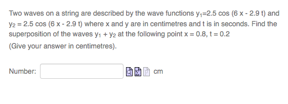 Solved Two waves on a string are described by the wave | Chegg.com