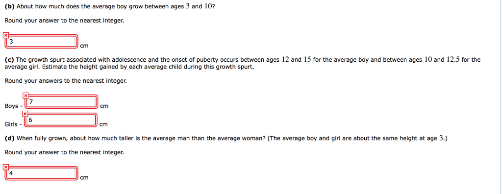 Height velocity graphs are used by endocrinologists | Chegg.com