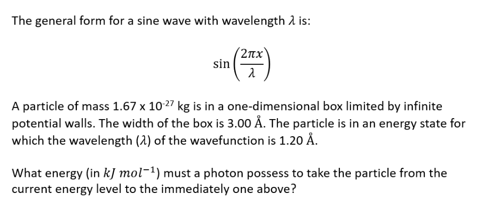 Solved The general form for a sine wave with wavelength 2 | Chegg.com