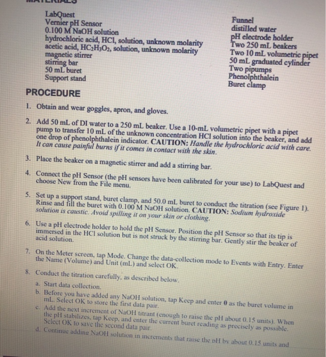 Solved Report Sheet and Data Analysis DATA ANALYSIS Report | Chegg.com