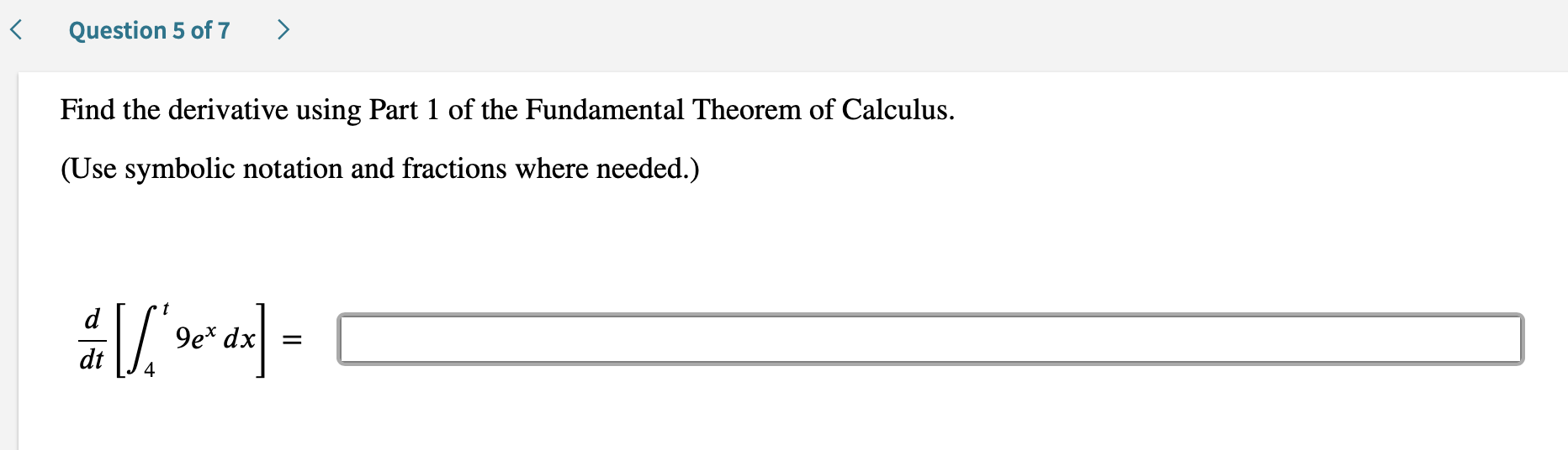 Solved Find the derivative using Part 1 | Chegg.com