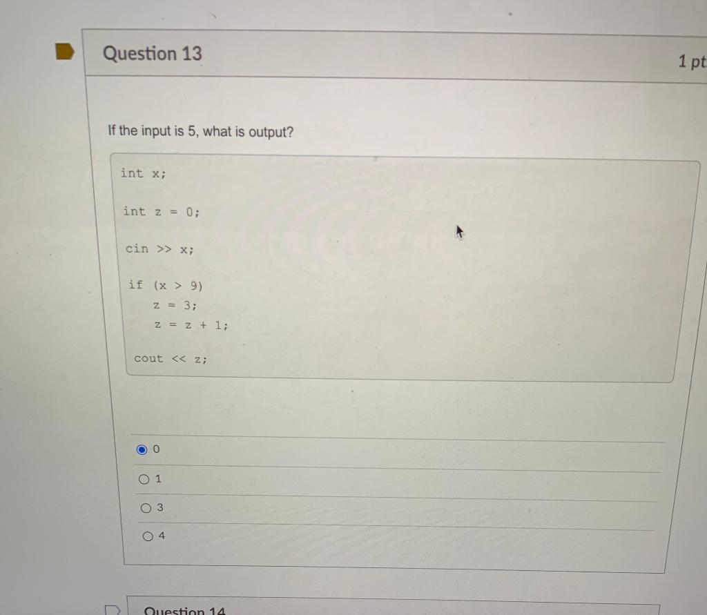 Solved Question 18 1 pts Which input value causes Solved Question 18 1 pts Which input value causes