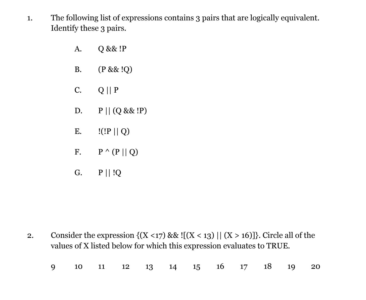 Solved The following list of expressions contains 3 ﻿pairs | Chegg.com
