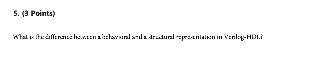 Solved What is the difference between a behavioral and a | Chegg.com