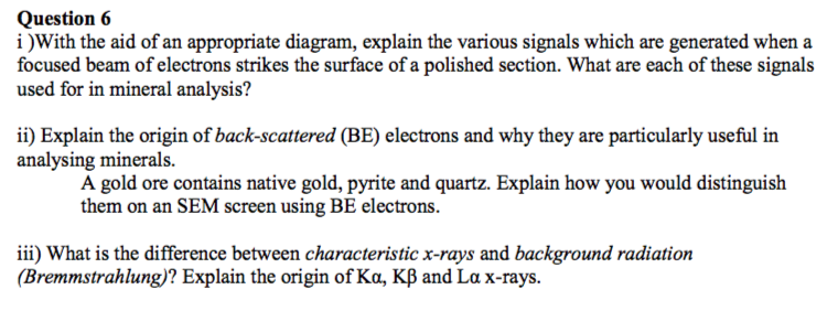 Solved Question 6 i)With the aid of an appropriate diagram, | Chegg.com