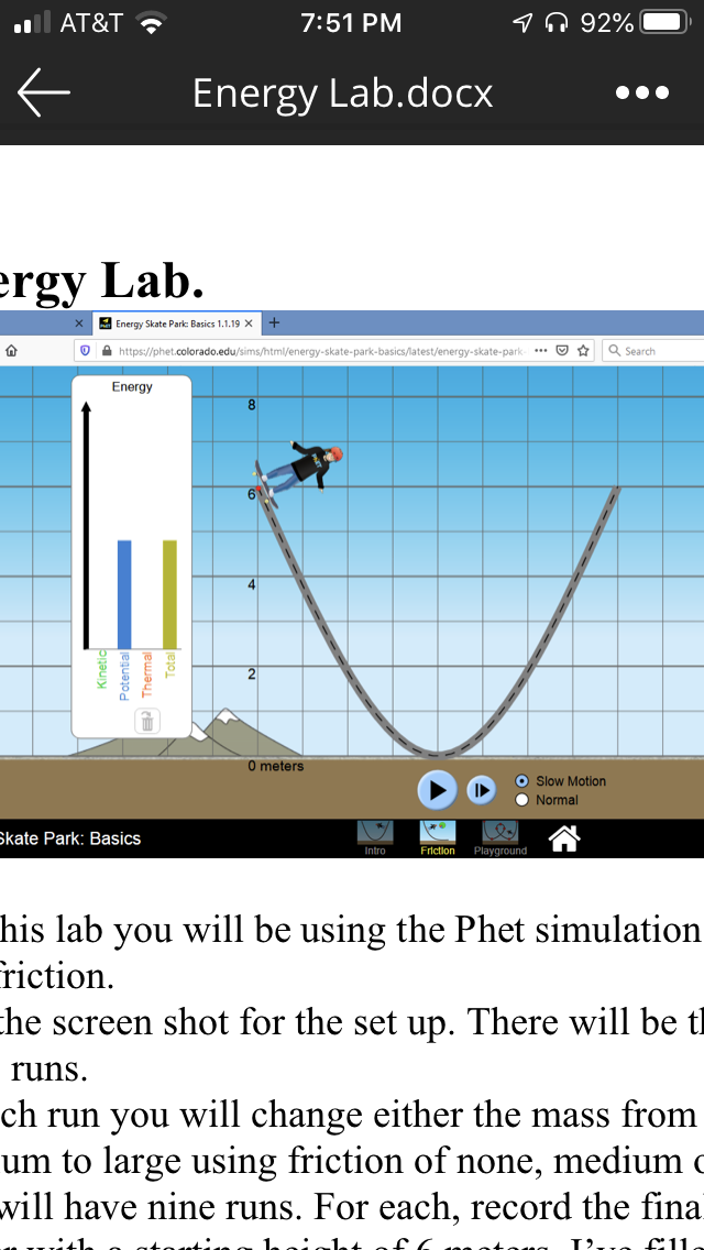 Solved For this lab you will be using the Phet simulation | Chegg.com