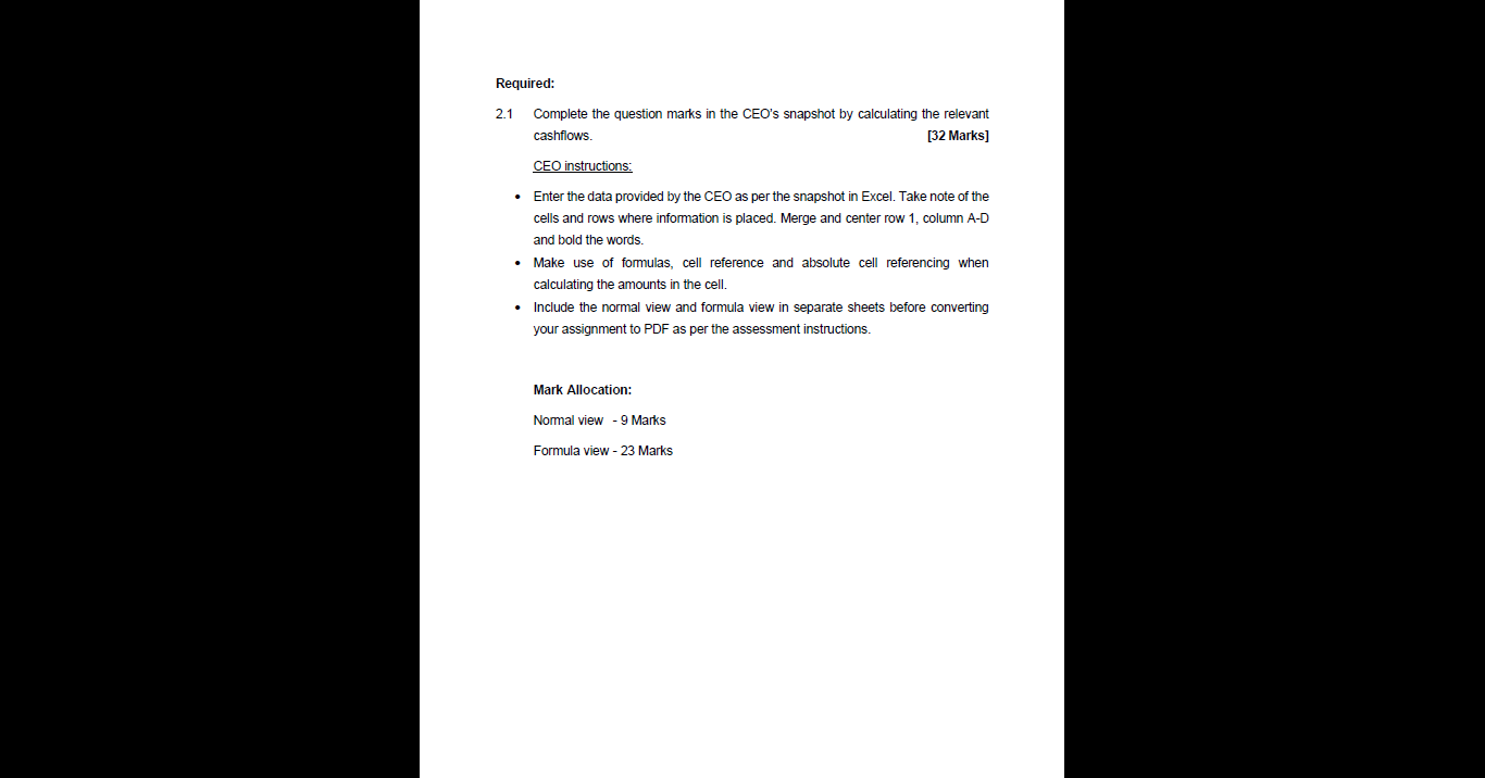 QUESTION 2 [59 Marks] Jack Devaro, the CEO of Angela | Chegg.com