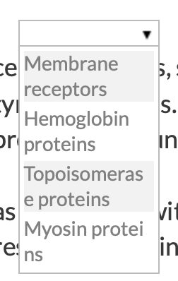 Solved choteins are sa tic Restriction ption fac | Chegg.com