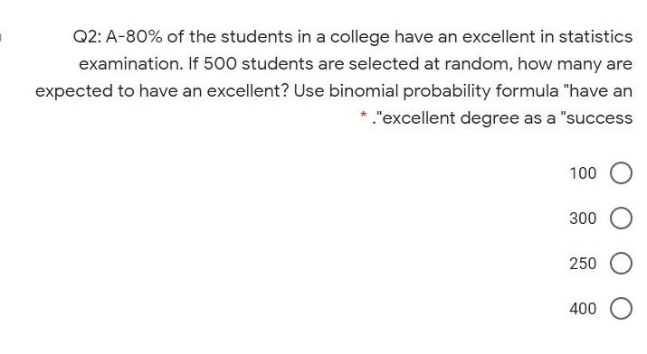 Solved Q2: A-80% of the students in a college have an | Chegg.com