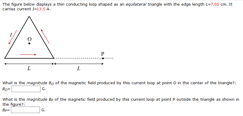 Solved The figure below displays a thin conducting loop | Chegg.com