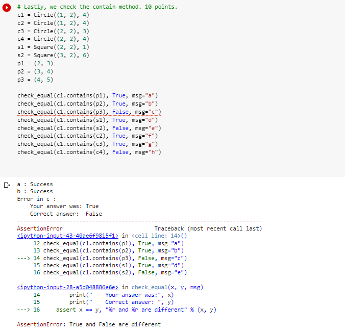 Solved Here is a class that represents a square in the | Chegg.com