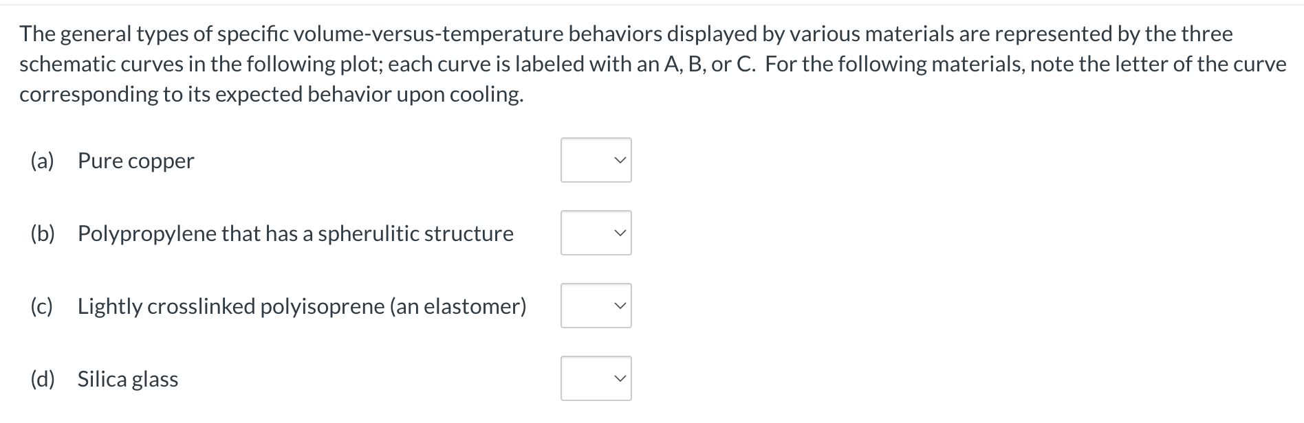 Solved The general types of specific | Chegg.com