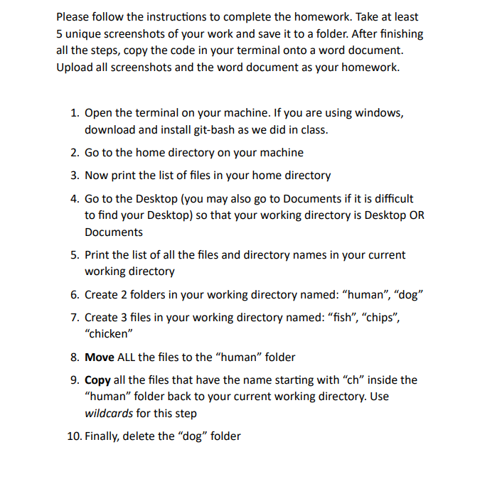 Solved Please follow the instructions to complete the | Chegg.com