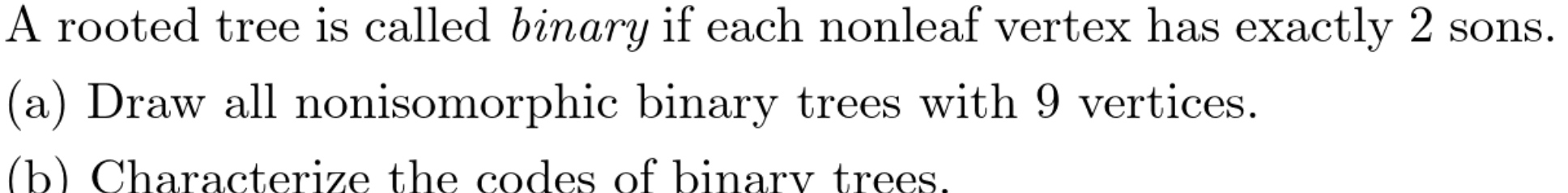 A rooted tree is called binary if each nonleaf vertex | Chegg.com