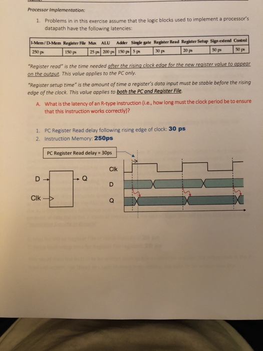 what is the latency of lw (load word instruction)? | Chegg.com