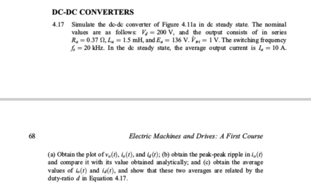 Basic Understanding of Switch-Mode Power Electronic | Chegg.com