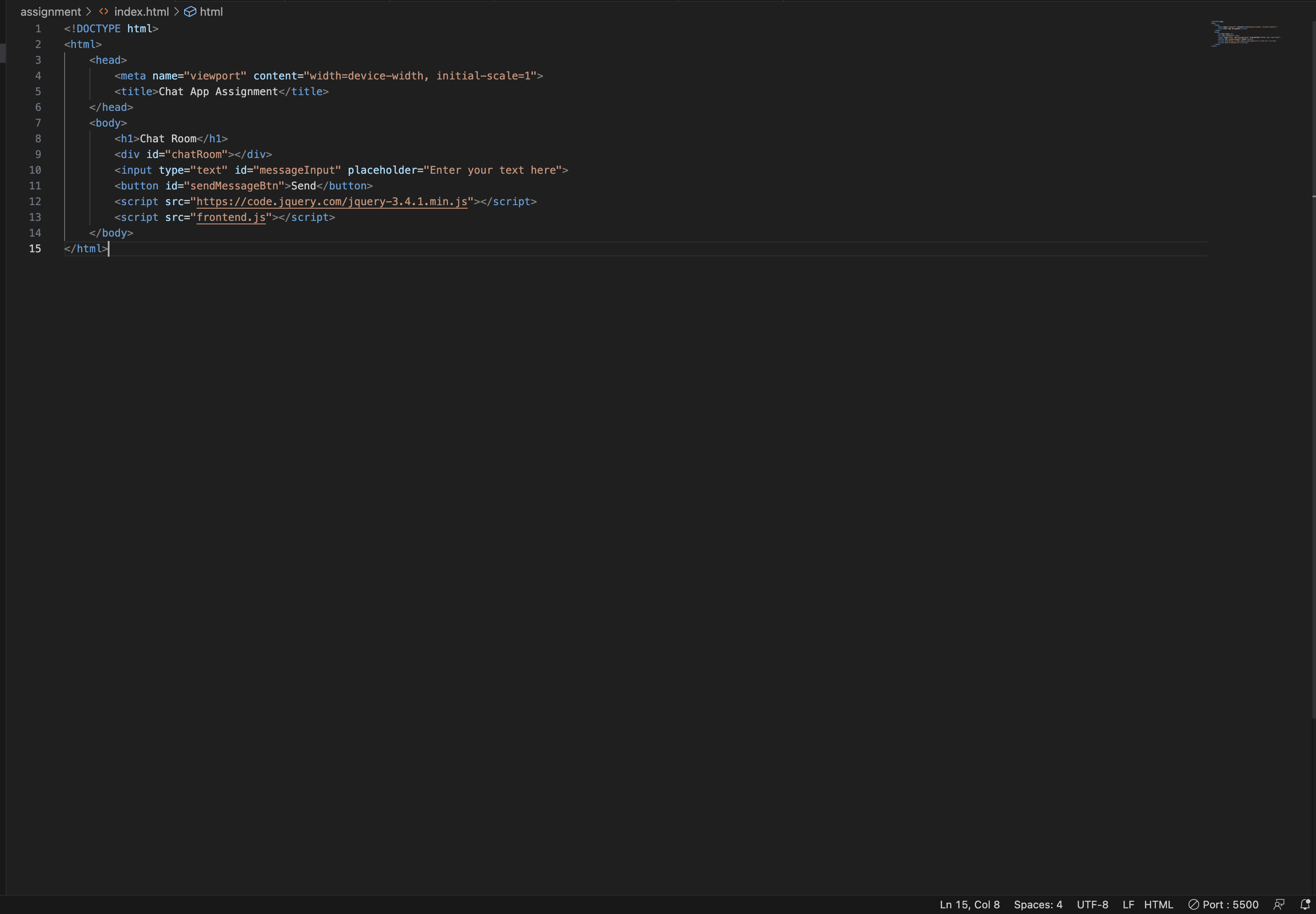Solved Create A Chat Application Using Node And Fetch Api 0369
