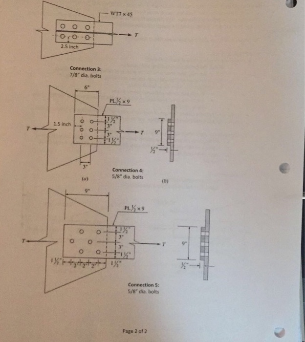 Solved Question 1: Five tension members are shown below. | Chegg.com