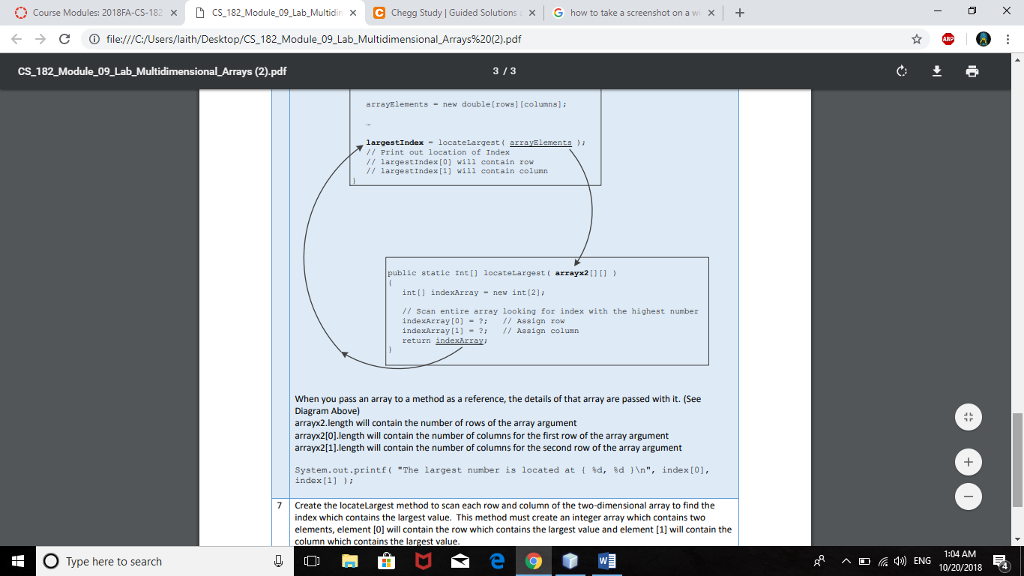 O Course Modules: 2018FA-CS-182 x CS-182-Module | Chegg.com