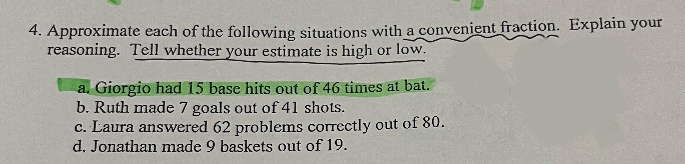 Solved 4. Approximate each of the following situations with | Chegg.com