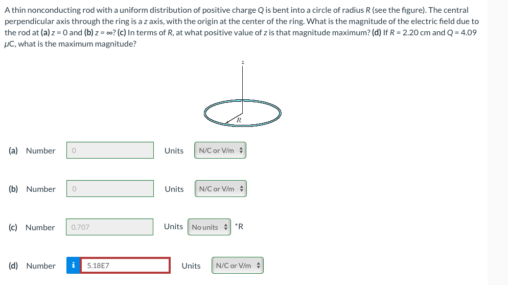 Solved A thin nonconducting rod with a uniform distribution | Chegg.com