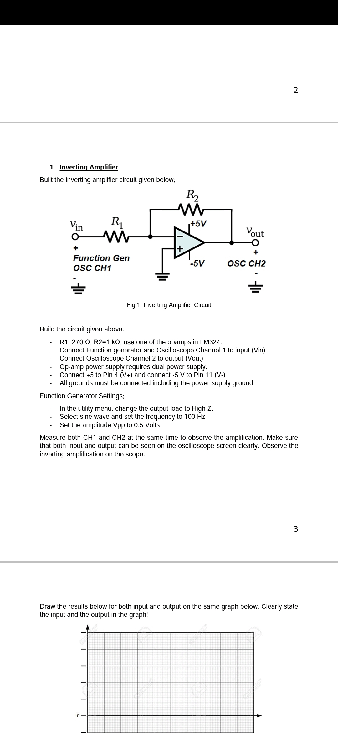 Solved The Op-amp connection and pin diagram Please be | Chegg.com