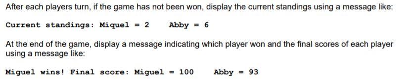 Solved following pig roll game rules, using c++ You will | Chegg.com
